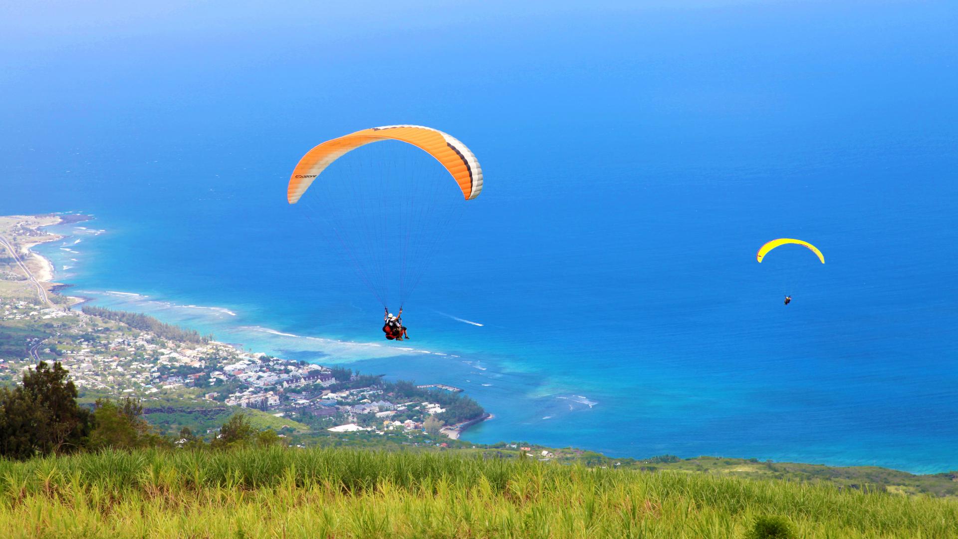 Parapente : La Réunionvue du ciel